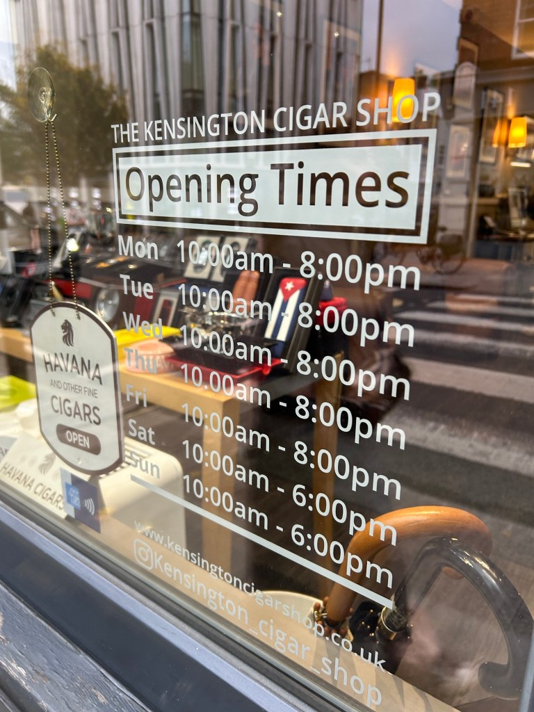 A visit to Kensington Cigar Shop and their new sampling lounge at 114 ...